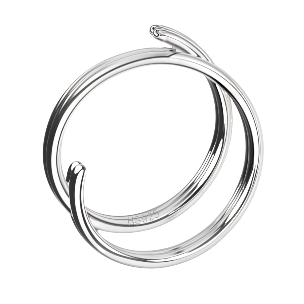 Double Line Nose Pine in 92.5 Sterling Silver for Women – HighSpark